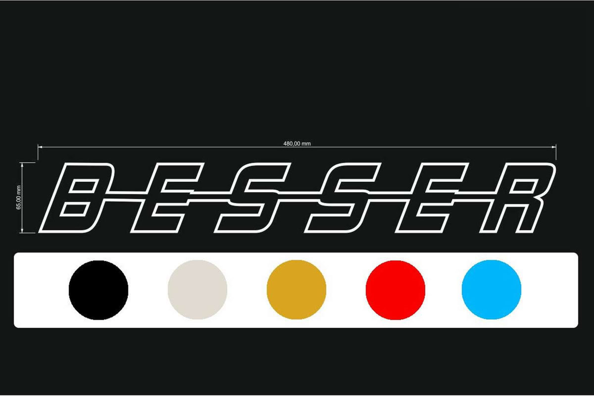 Sticker Decal BESSER series contour block