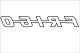 Sticker FRIGO spiegelbeeldige snede Zwart Contour