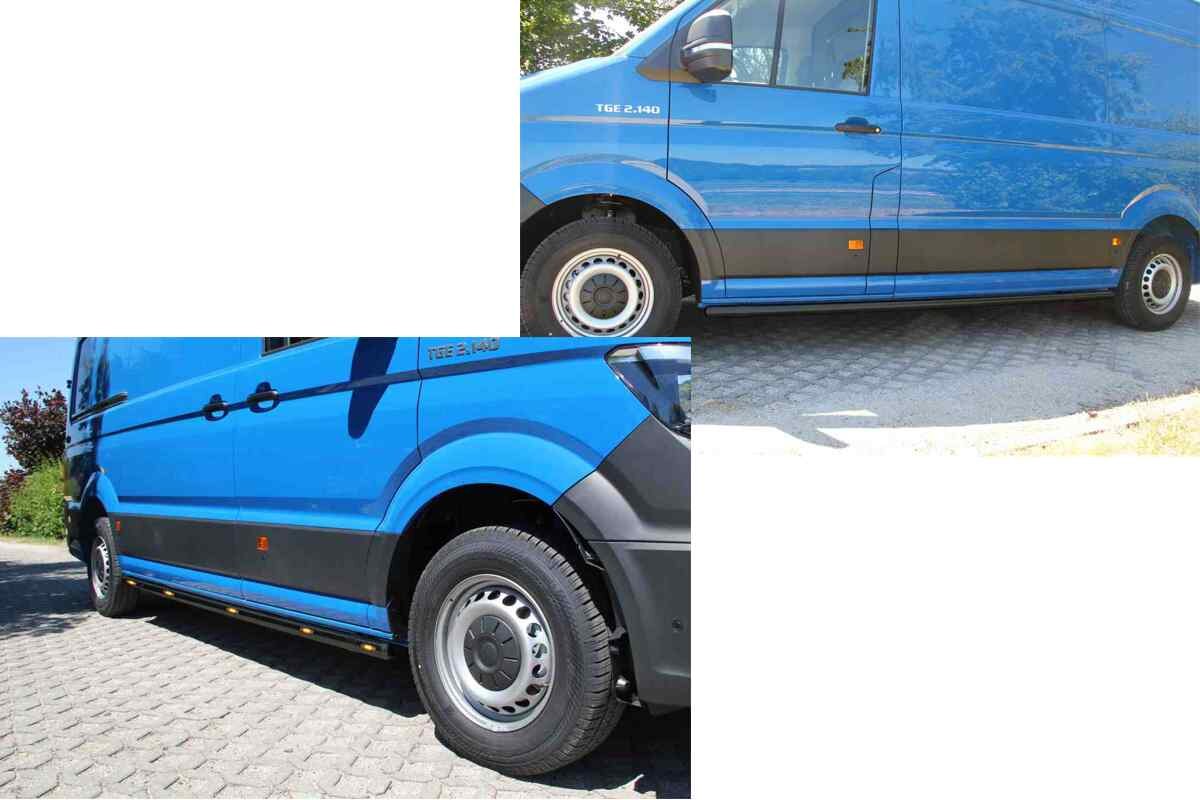 Sidebar - VW Crafter* I MAN TGE - Stainless steel