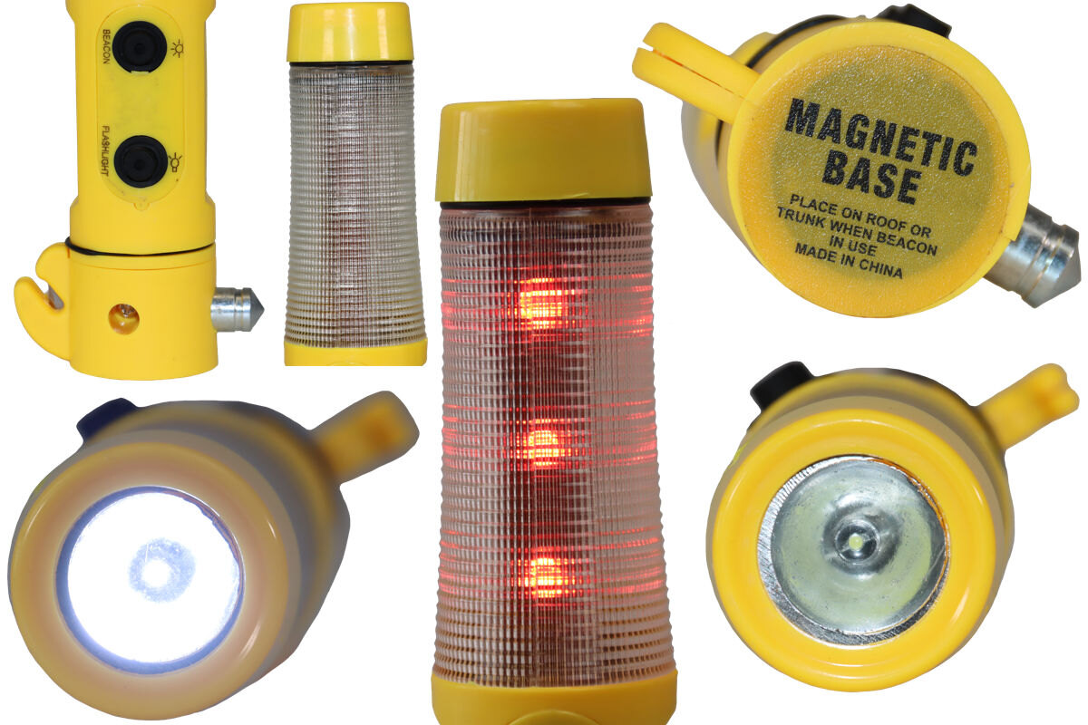 A multifunctional LED flashlight