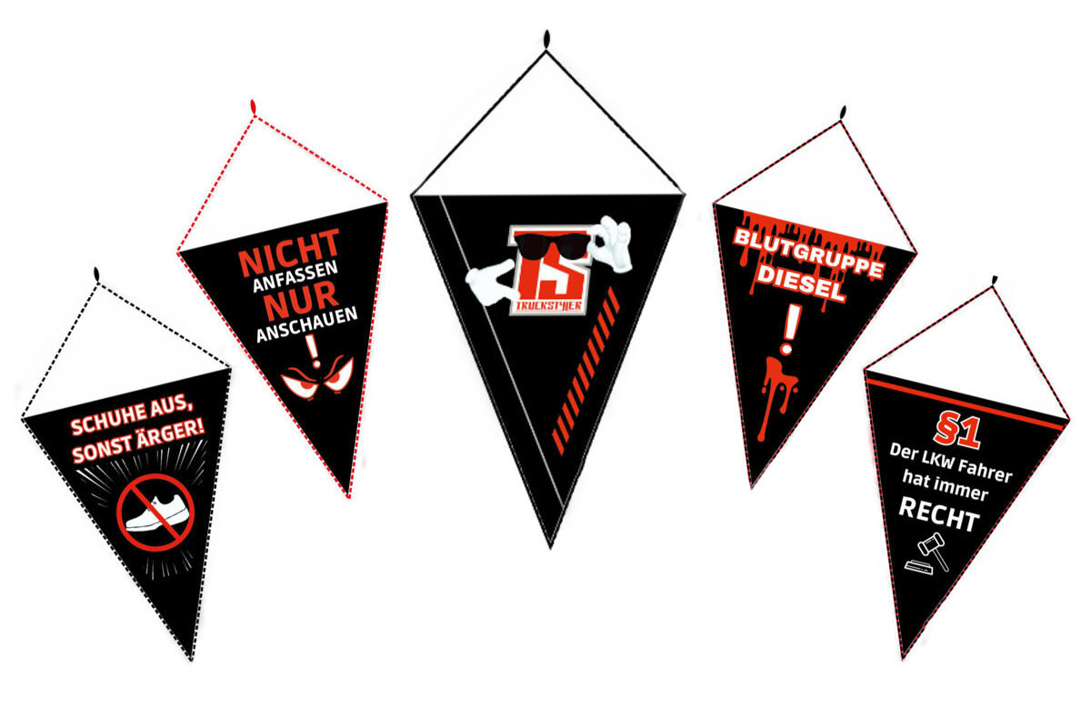Wimpel für LKW coole Designs und anders als die anderen!